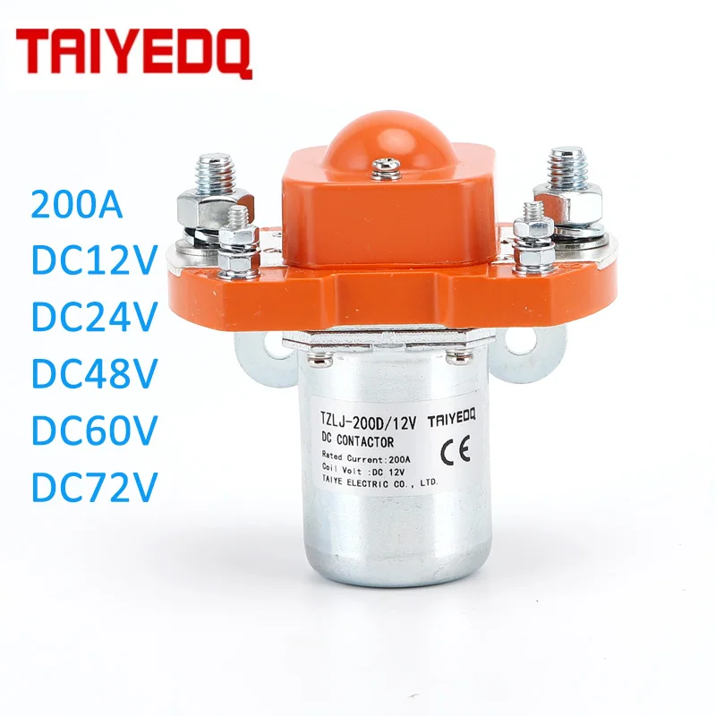 DC-Contactor-1-Normally-Open-200A-For-Battery-Car-Electric-Vehicle ...