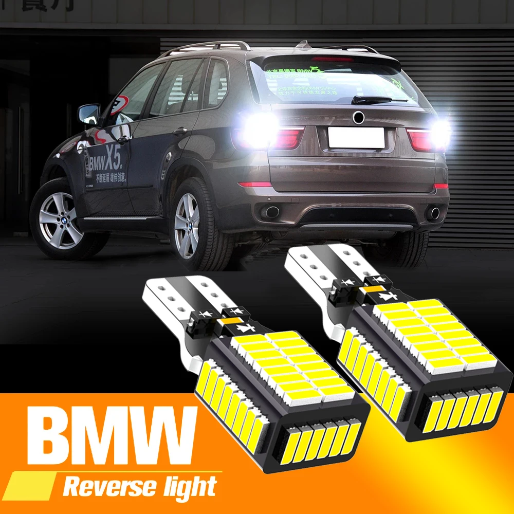 Lámpara de luz LED de marcha atrás para BMW, luz con 2 piezas, W16W, T15, 921, Canbus, para F12 ...