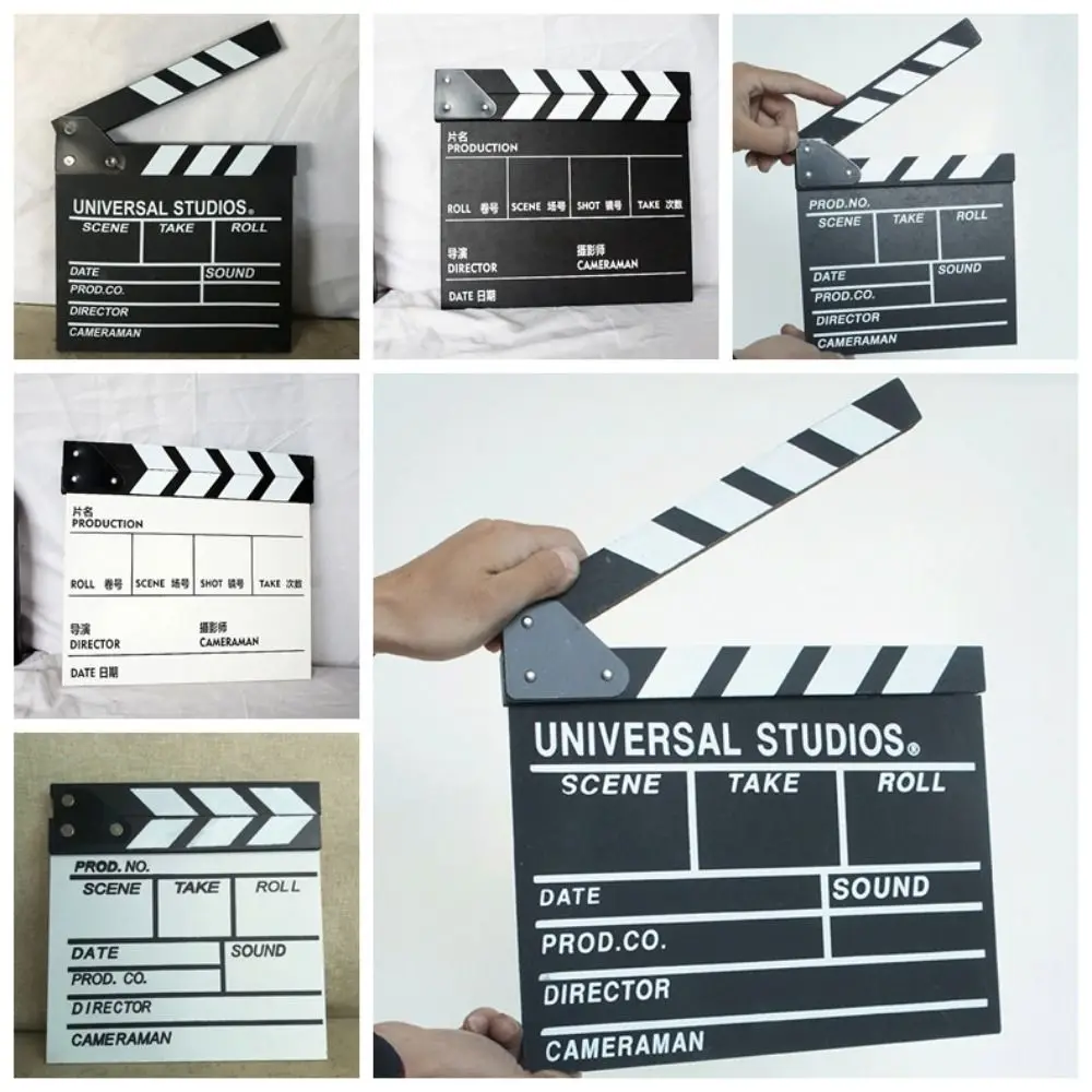 1pc-Director-Video-Scene-Clapperboard-Wooden-TV-Movie-Cinema-Clapboard ...