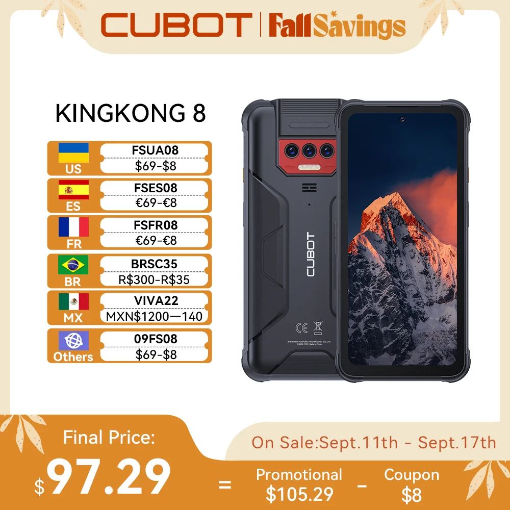 Smartphone-resistente-al-agua-IP68-Android-13-Cubot-KingKong-8-octa ...