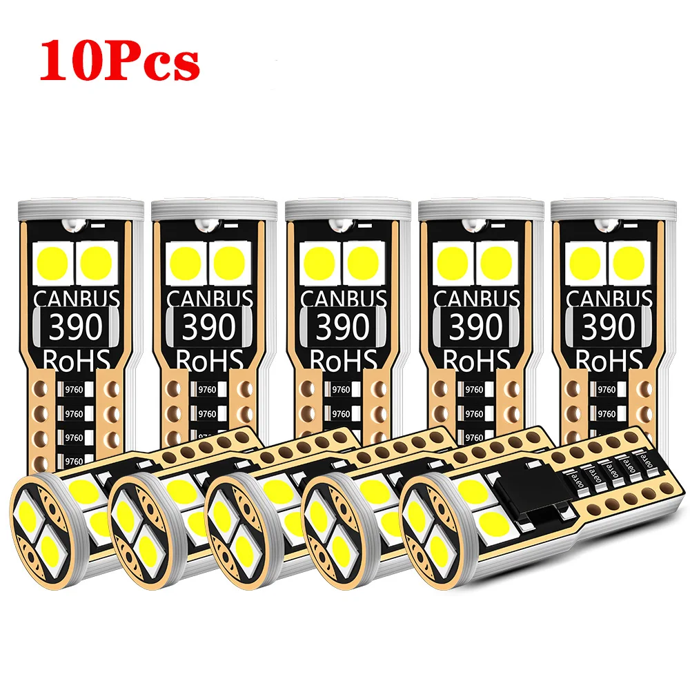 10PCS-W5W-T10-LED-Bulbs-Canbus-6SMD-12V-194-168-Car-Interior-Dome ...