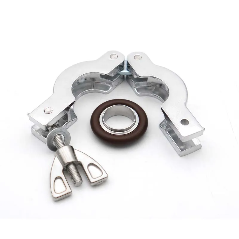 Pince à vide KF16 KF25 KF40 KF50 en alliage d'aluminium, Double broche ...