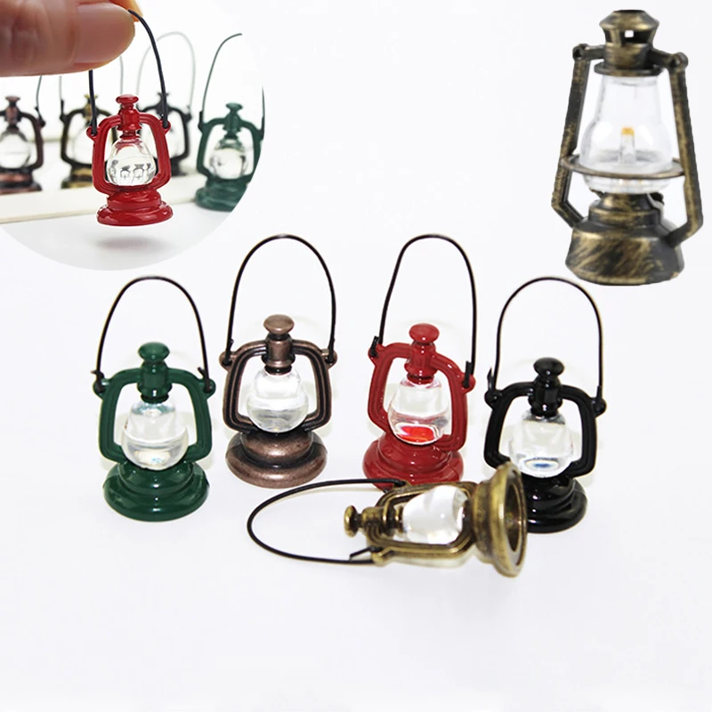 1-12-Miniature-Kerosene-Lantern-Mini-Retro-Oil-Lamp-Dollhouse ...