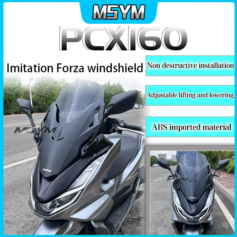 For-HONDA-PCX160-PCX125-2021-2022-2023-ABS-Motorcycle-Windshield ...