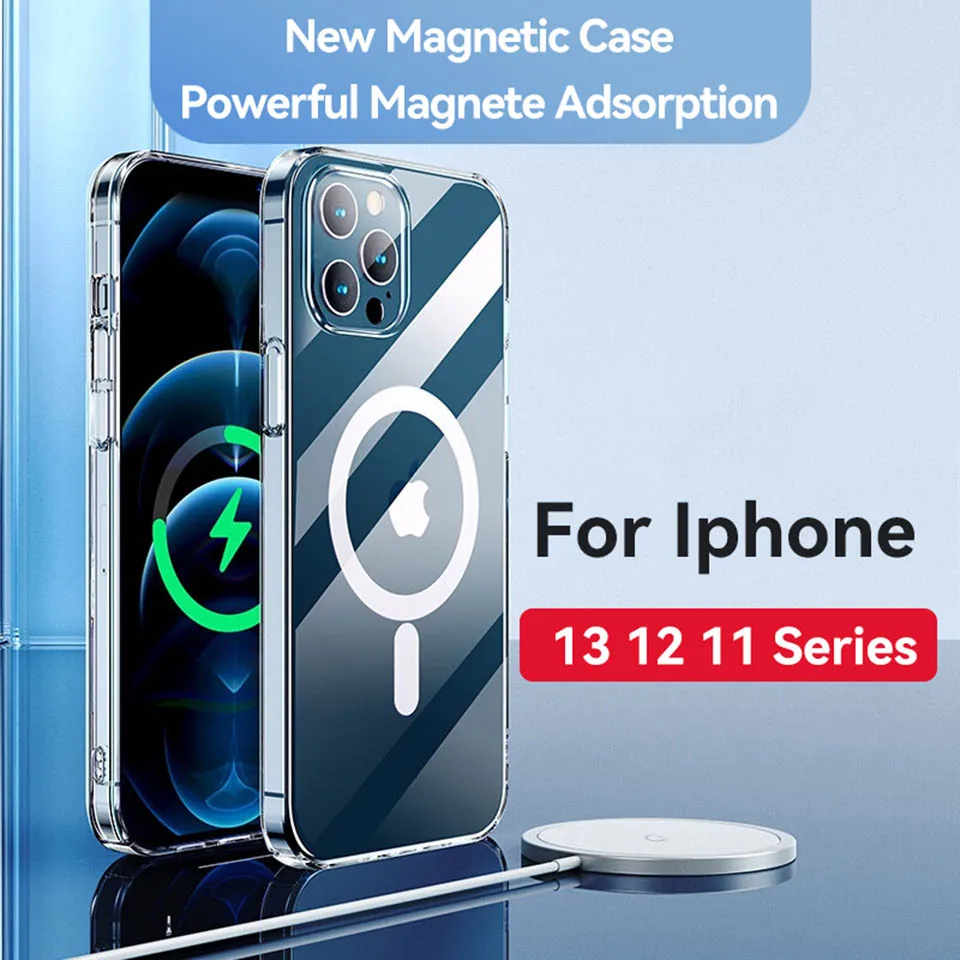 For-Magsafe-Magnetic-Wireless-Charger-Case-For-iPhone-11-12-13-14-Pro ...