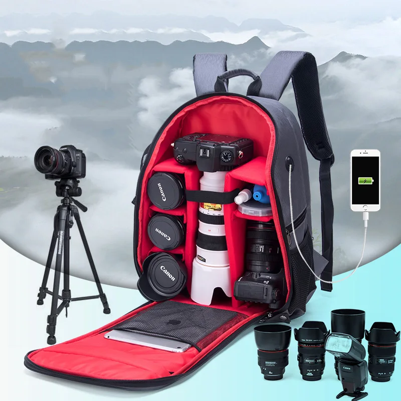 New Large-capacity Camera Backpack Waterproof Photography Backpack ...