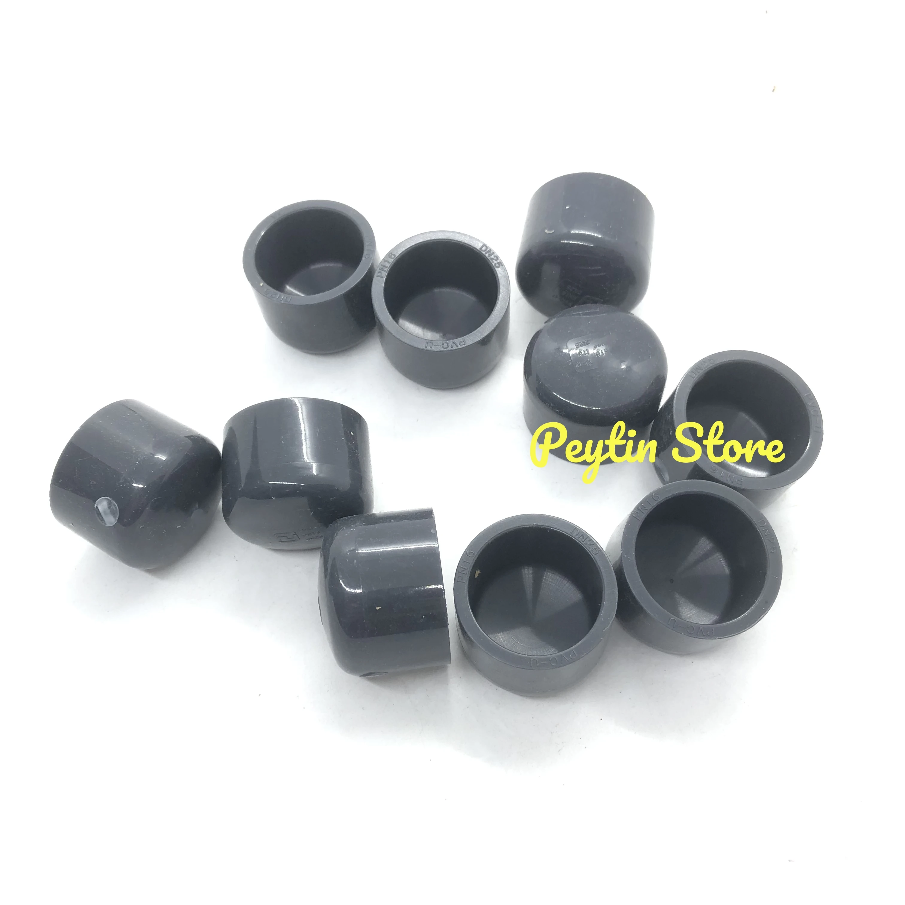 10Pcs-Inside-Diameter-20-25-32mm-PVC-Grey-Pipe-Cap-Plug-Blind-Cap-Pipe ...