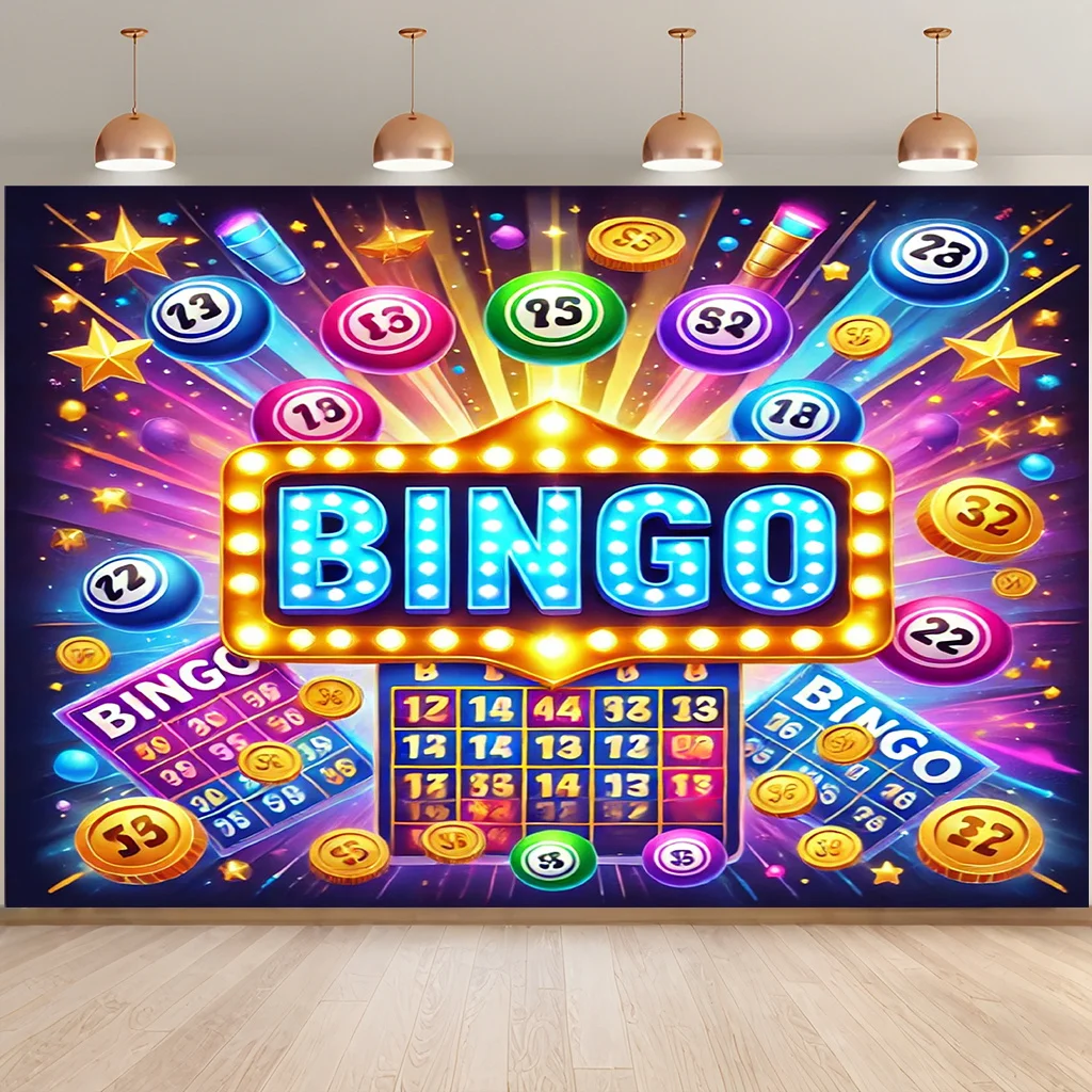 1 Bingo Night Background - A vivid interior wall decoration suitable ...