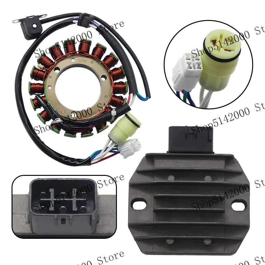 Motorcycle-Magneto-Stator-Coil-Regulator-Rectifier-Set-For-Yamaha ...