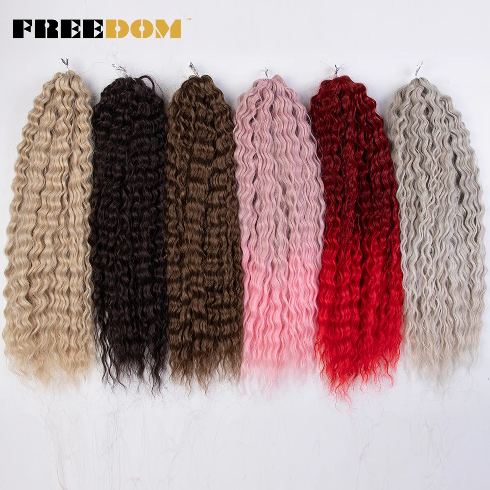 FREEDOM-pelo-rizado-sint-tico-para-trenzas-24-pulgadas-onda-de-agua ...