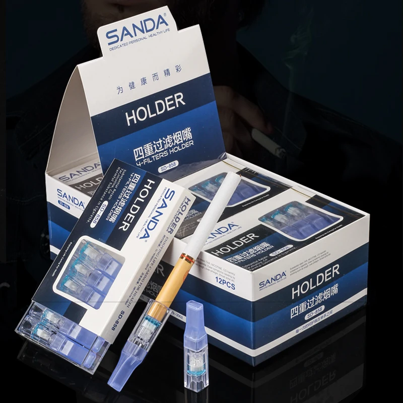 SANDA-96pcs-Disposable-Smoking-Pipe-Filter-Cigarette-Holder-Tobacco-Tar ...