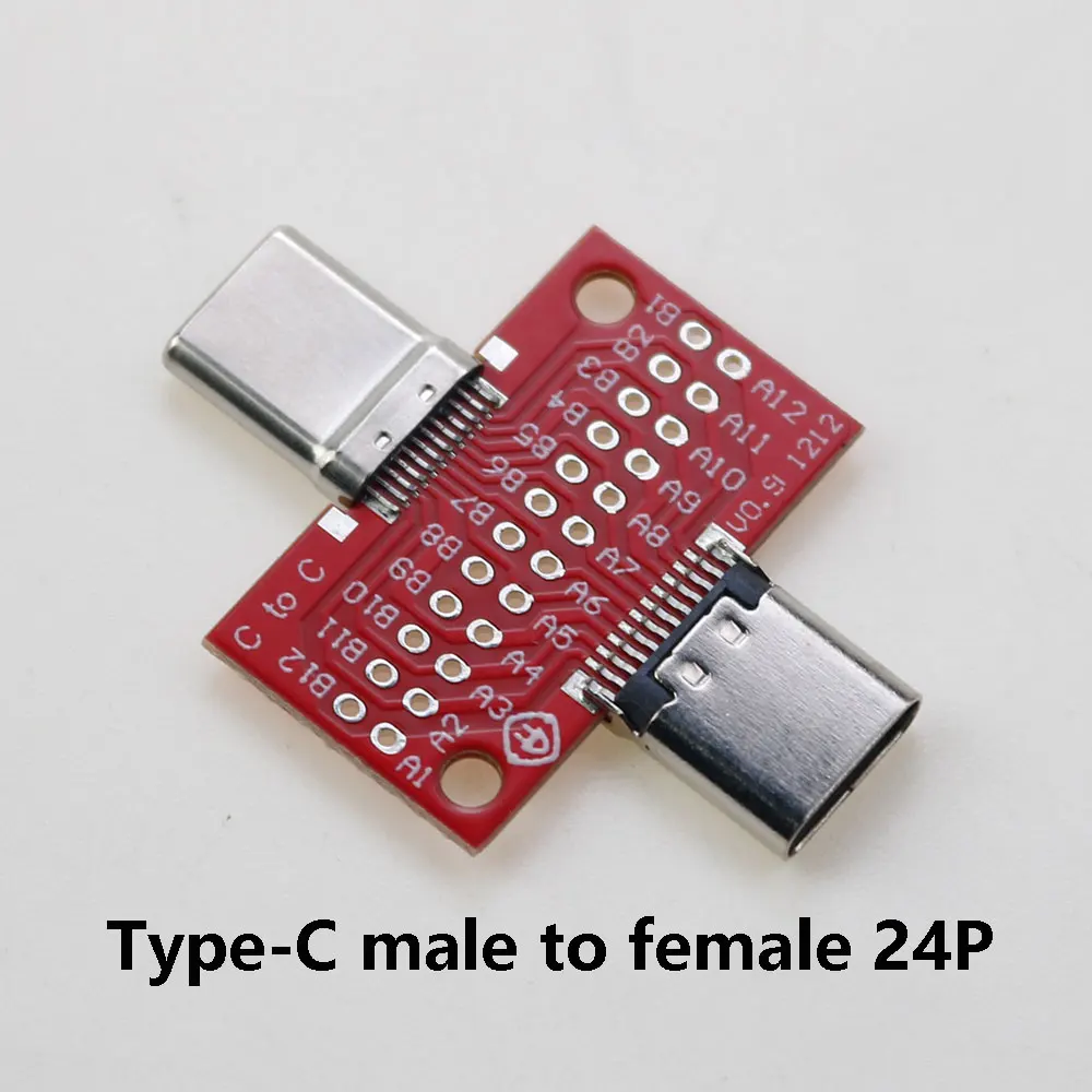 1Pcs-Type-C-male-to-female-USB-3-1-Test-24P-PCB-adapter-board-Type-C.jpg