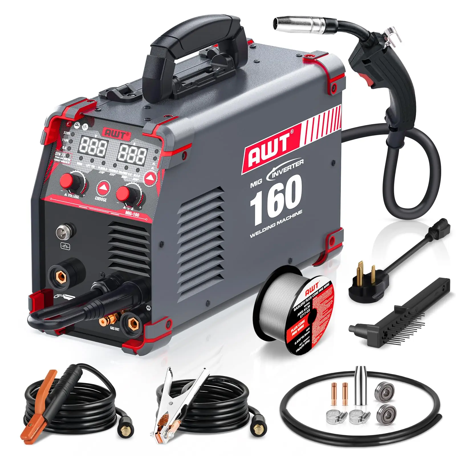 160A Welding Machine 6 in 1 Aluminum MIG Welder 2T/4T Welding Machine ...