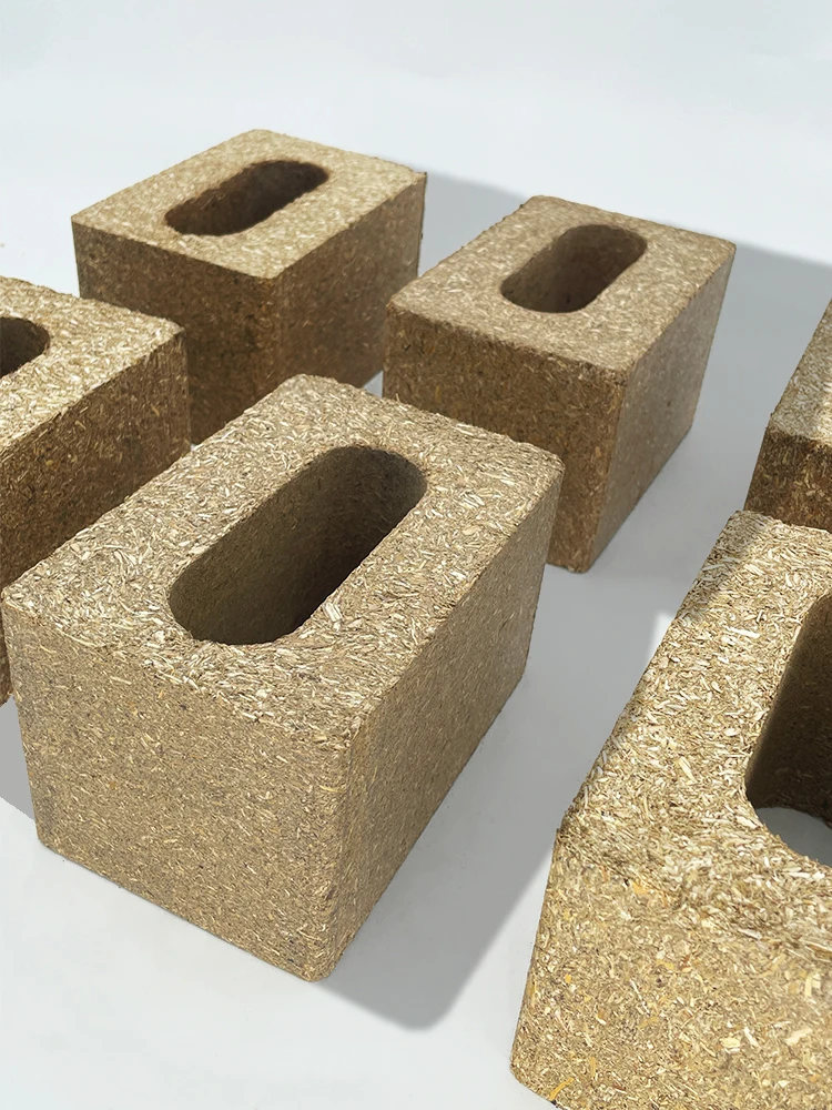 Straw-brick-environmental-recycling-recyclable-material-platycodon ...