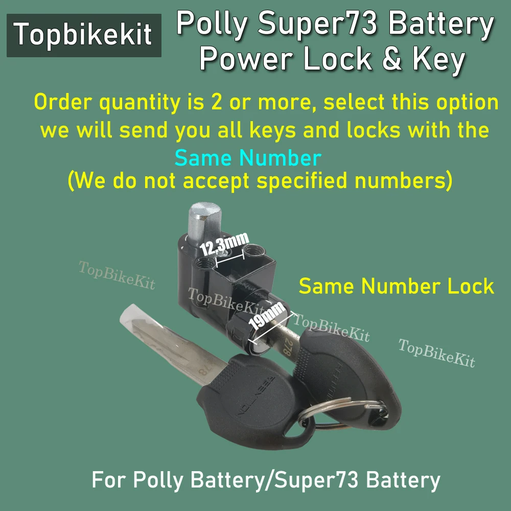 Ebike-Super73-Battery-Lock-Key-Ebike-Polly-Battery-Lock-and-Key-with ...