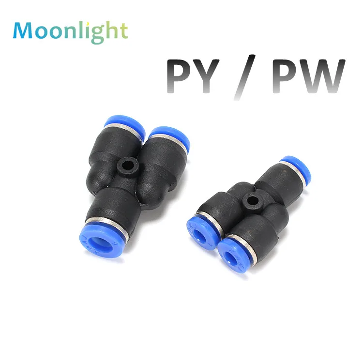 1Pcs Blue PY PW Pneumatic Fitting Pipe Connector Tube Air Quick ...