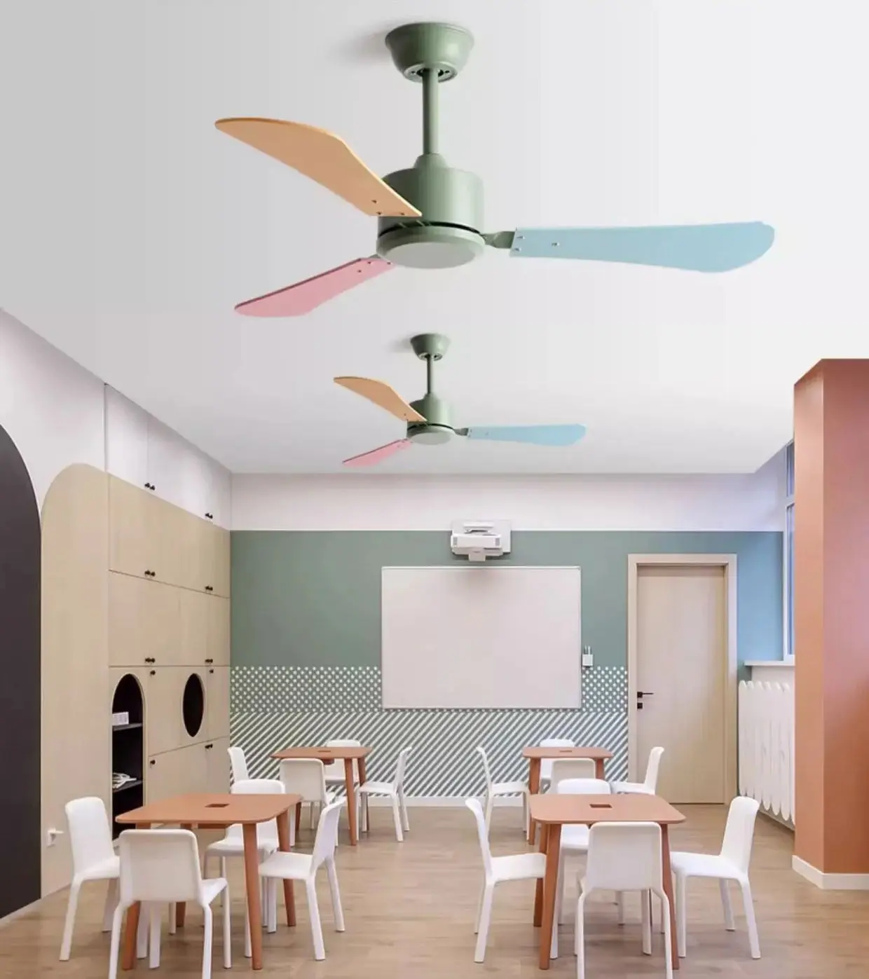 Children-s-room-large-wind-ceiling-fan-dining-living-room-Ceiling-fan ...