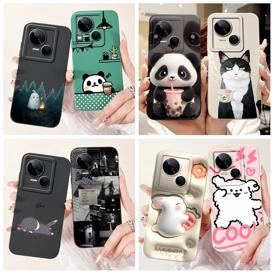 For-Cover-Tecno-Spark-10-5G-Case-Cute-Cartoon-Camera-Protection-Liquid ...