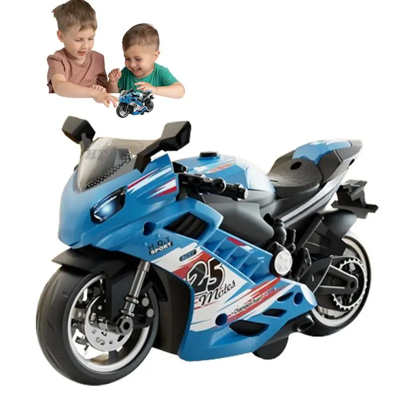 Sound and Light Motorcycle Powered Play Toy Motorbike Friendly ...