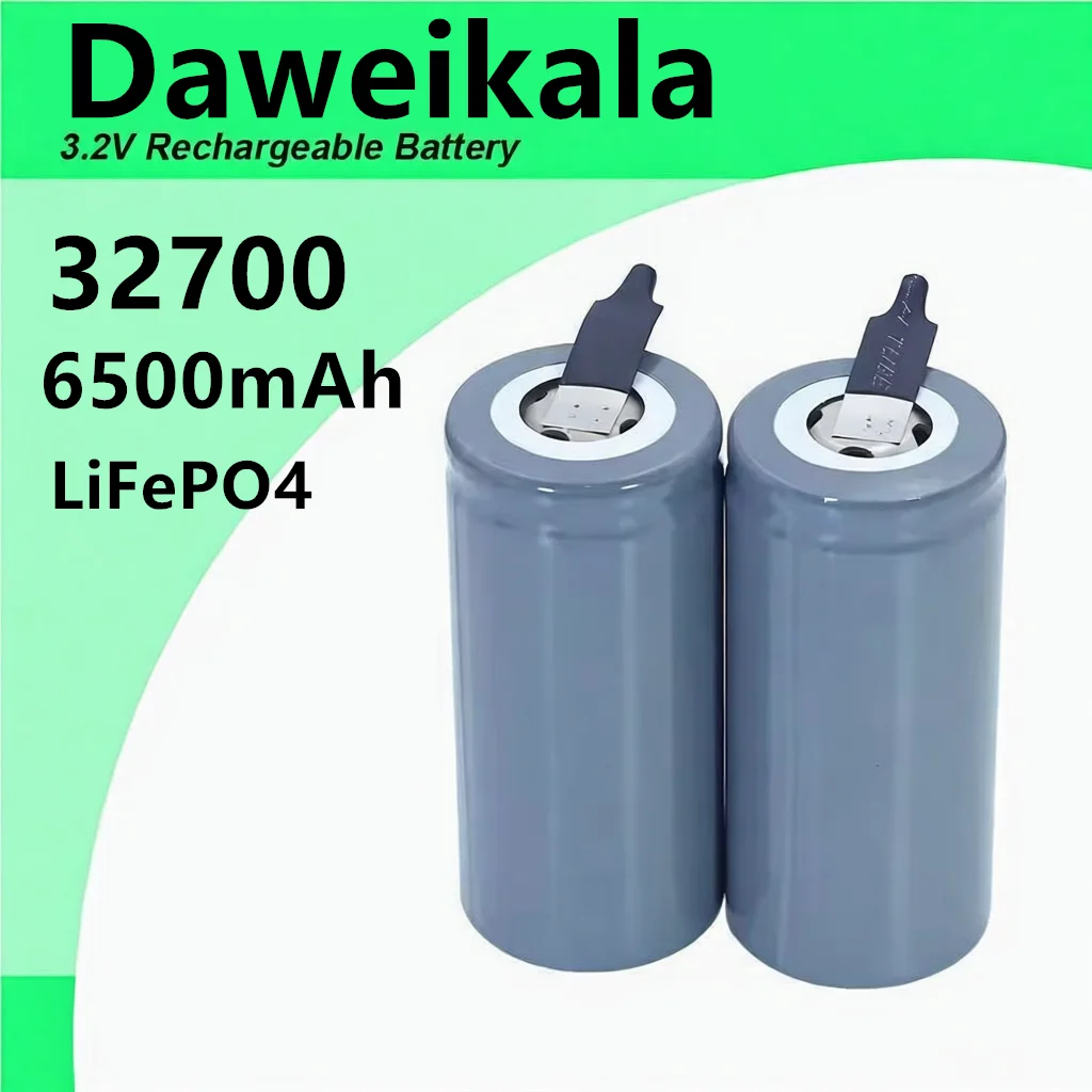 3.2V 32700 6500mAh LiFePO4 Battery 35A Continuous Discharge Maximum 55A ...