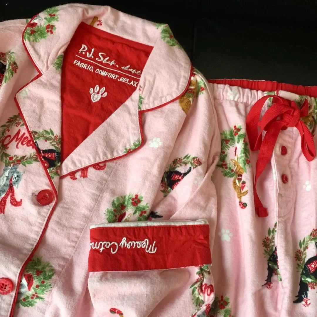 Soft Cotton Pyjama Women's Pajamas Set Cute Cartoon Pijamas Print ...