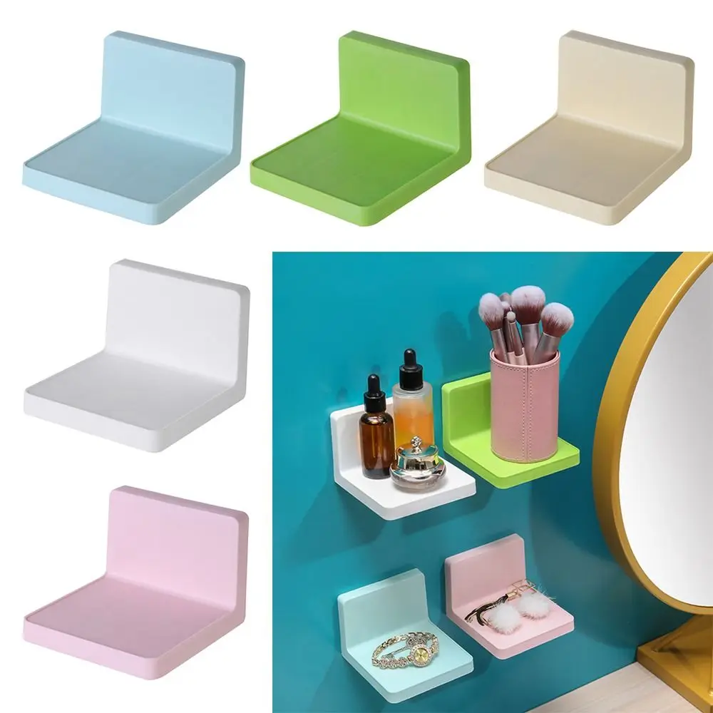 2-PCs-Punch-Free-Wall-Shelf-Key-Rack-Door-Back-Shelves-Sundries-Storage ...