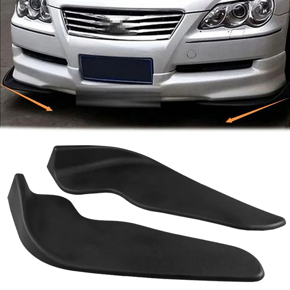 2Pcs-Universal-Car-Front-Rear-Bumper-Strip-Lip-Spoiler-Diffuser-Splitter-Scratch-Protector ...