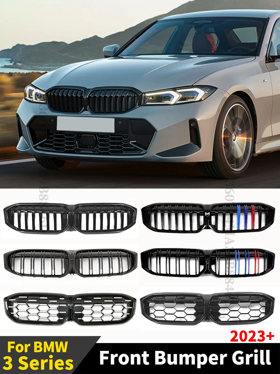 Grille For BMW 3 Series G20 G21 LCI 2023 330i 320d M340i and Touring M Sport xDrive Diamond ...