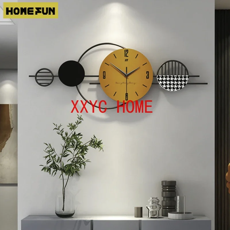 80cm-Large-Wall-Clocks-Nodirc-Modern-Metal-Clock-For-Living-Room-Mute ...