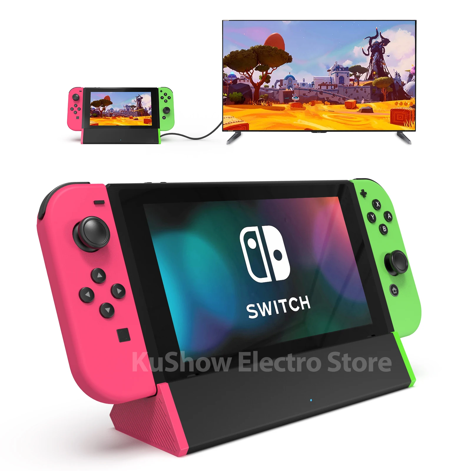 SIWIQU estación de acoplamiento de TV Switch para Nintendo Switch/OLED ...