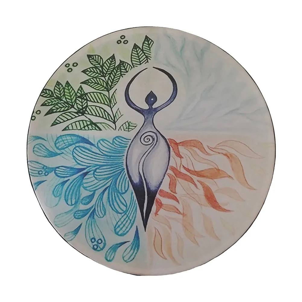 Shaman-Drum-With-Drum-Stick-Hand-Drum-Percussion-Musical-Instruments-9 ...