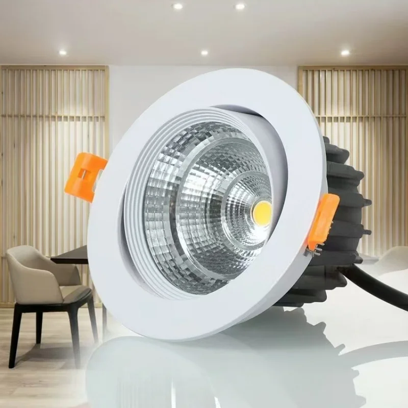 LED-Anti-Glare-COB-Embedded-Downlight-Living-Room-Bedroom-Study-Spot ...
