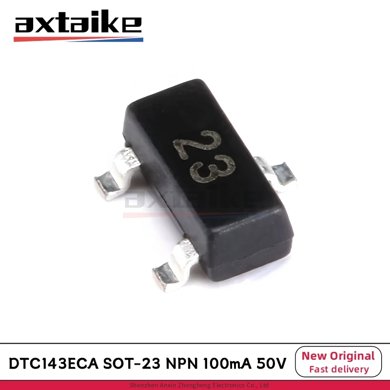 100PCS DTC143ECA SOT-23 MARKING:23 SMD DTC143 NPN 50V 100mA 200mW ...