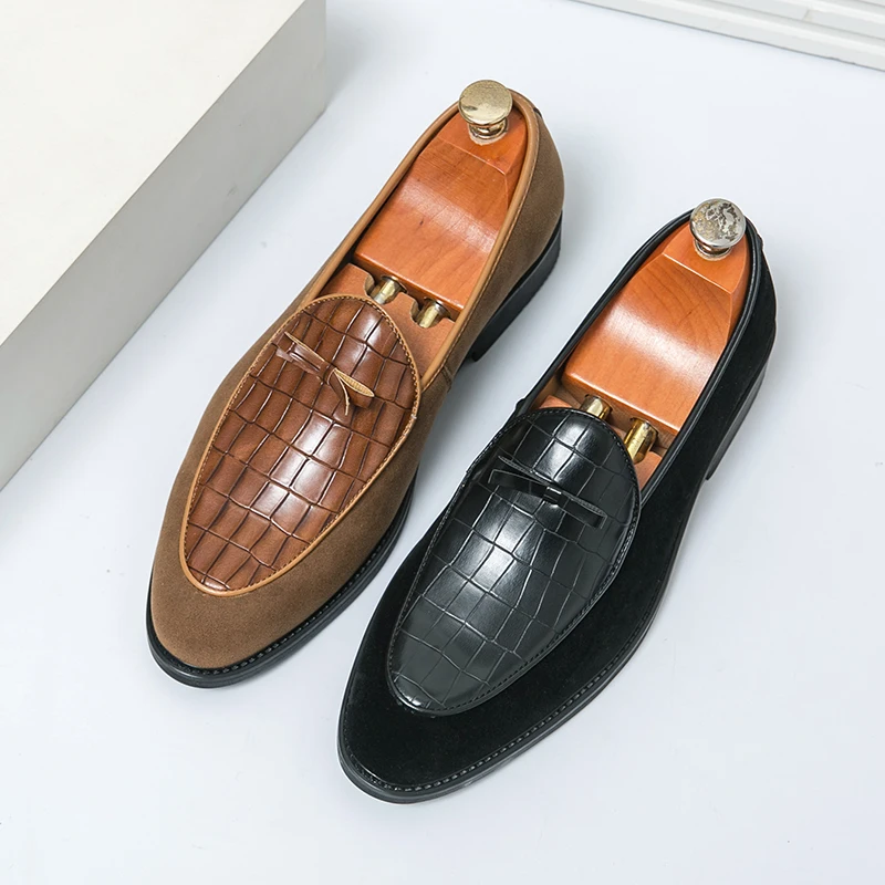 2024-Summer-Outdoor-Driving-Pea-Shoes-Flat-Business-Leather-Shoes ...