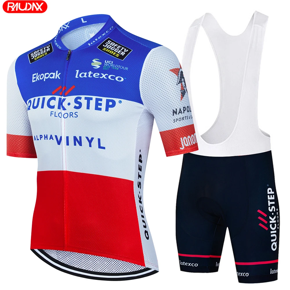 Quick-Step-Team-Summer-Short-Sleeve-Jersey-Breathable-Road-Bike-Uniform ...