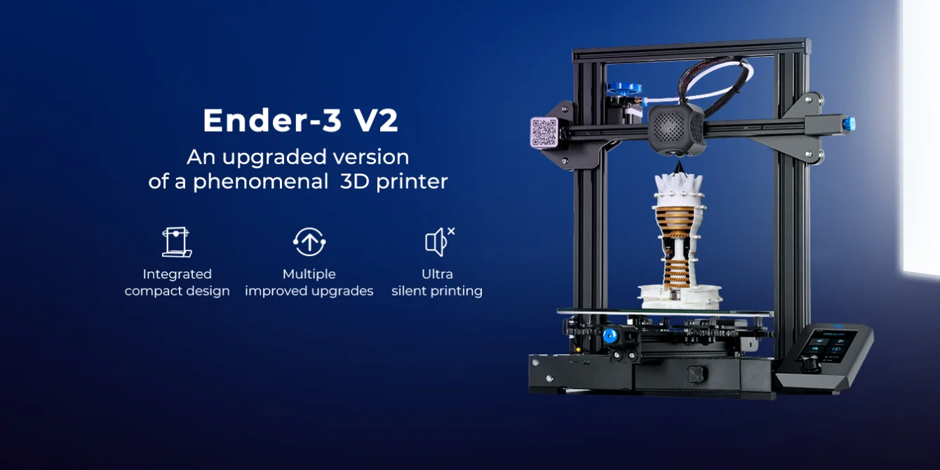 CREALITY Upgraded Ender 3 V2 3D Printer with High Precision Resume ...