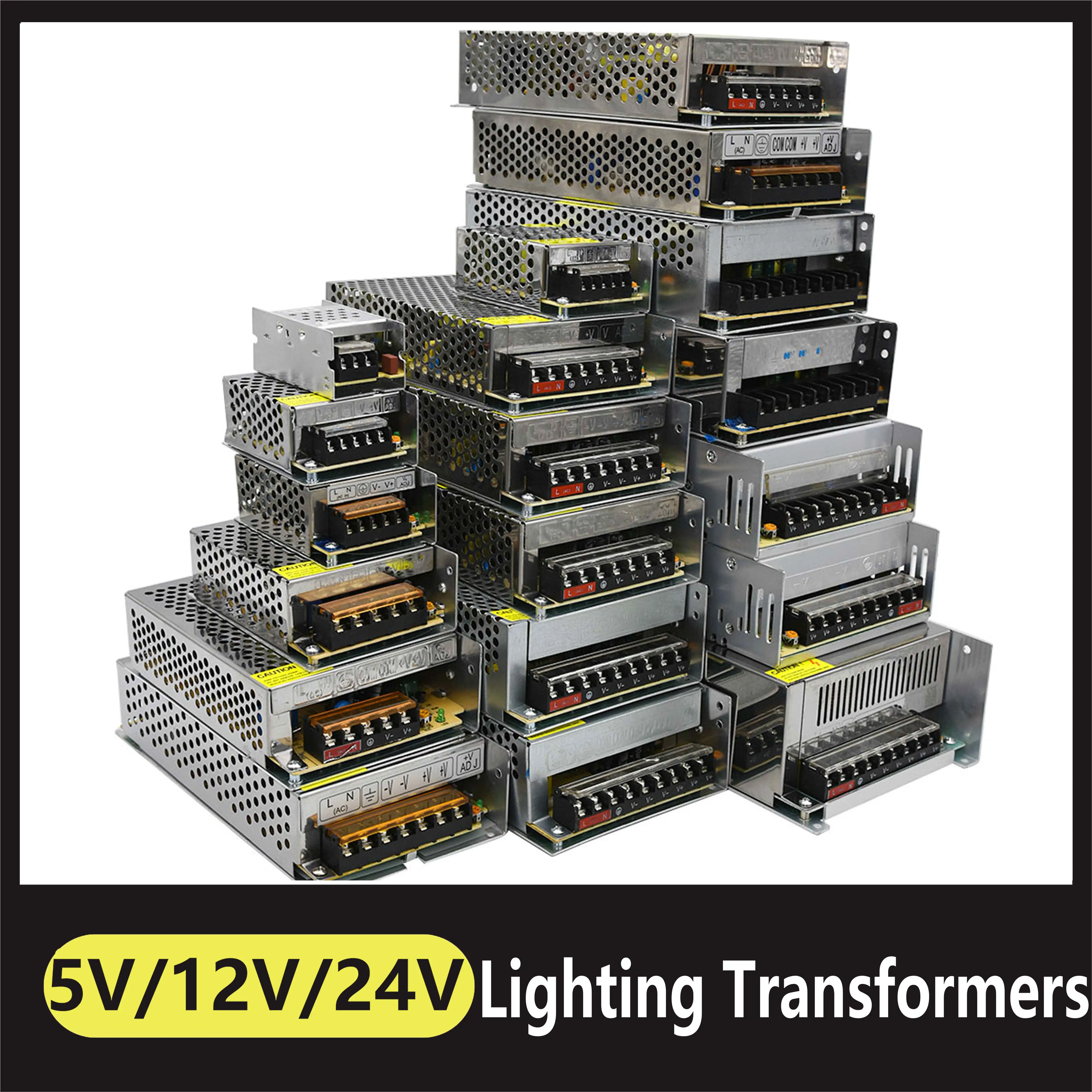 변압기 220v 24v 12v 5v 전원 공급 장치 소스 어댑터 Led 스트립 CCTV 휴대용 조명 액세서리, Led 드라이버 220v|조명 트랜스포머| - AliExpress