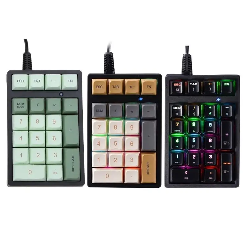 Mechanical-Numeric-Keypad-Green-Axis-RGB-USB-Keyboard-Computer-Numpad ...