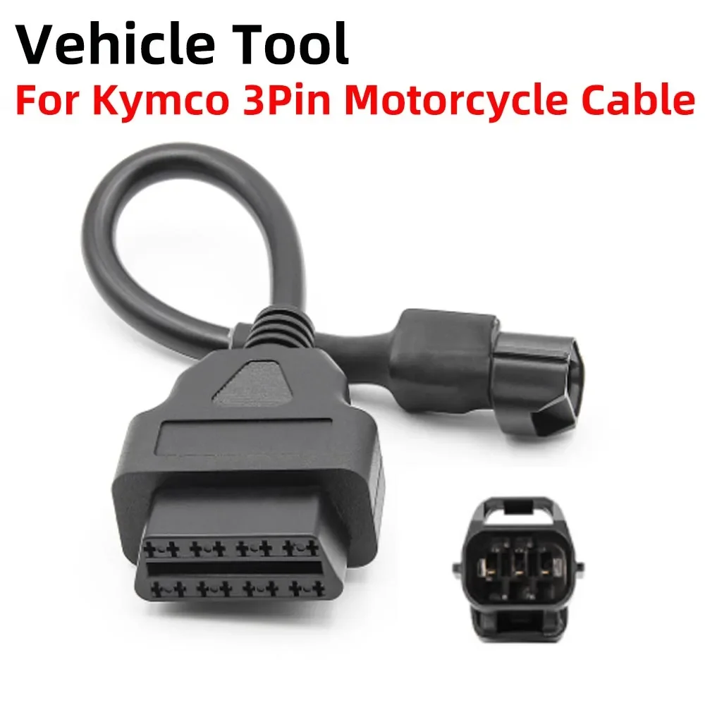 Adapter For KYMCO 3 PIN Motorcycle Cable OBD OBD2 Diagnostic Cable ...