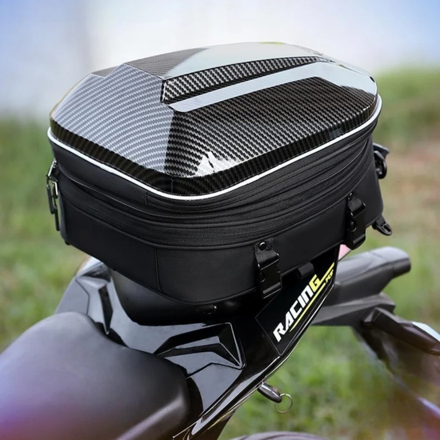 Multifunction-Motorcycle-Back-Seat-Bag-Tail-Box-PC-Material-Motorbike ...