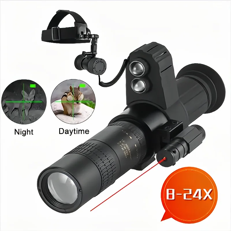 Head-Mounted-Night-Vision-Device-Outdoor-24X-Zoom-Search-Telescope-Head ...