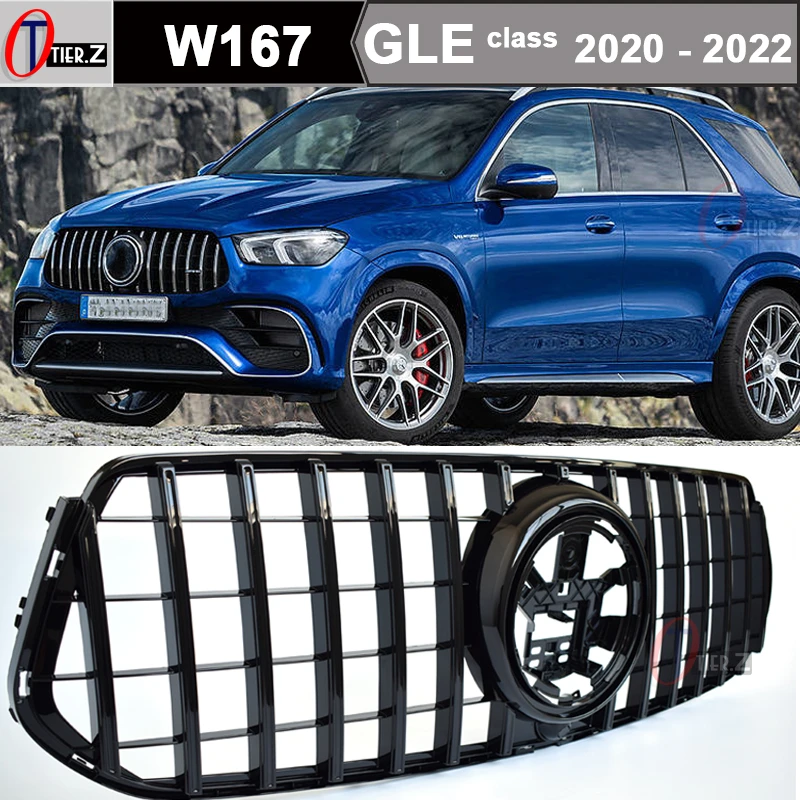W167 Grill Car Front Bumper Racing Grille ABS for Mercedes GLE Class ...