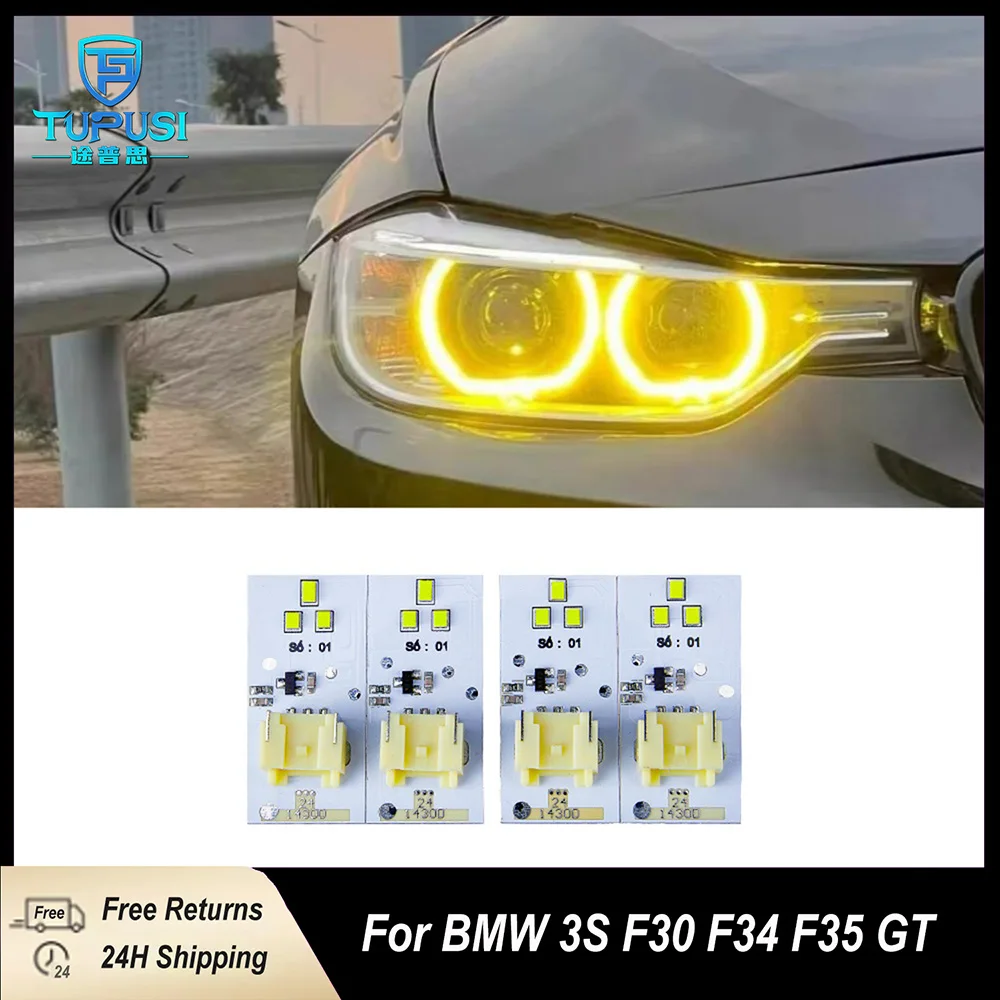 Hot Yellow Led Lights Chip for BMW 3 Series Car Angel Eyes DRL Lights ...