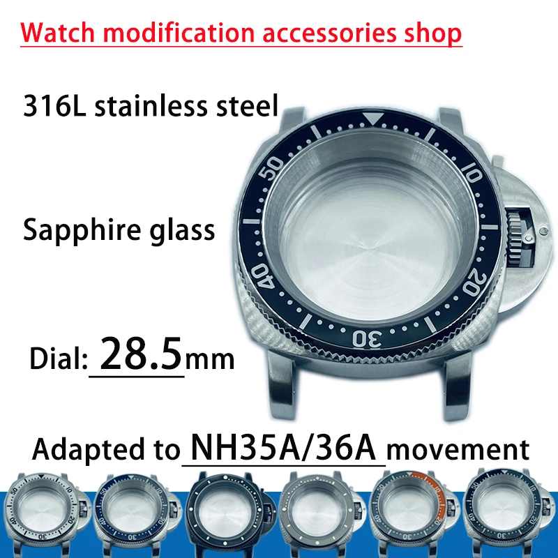 Modified-Personality-Fashion-Retro-Diving-Watch-Case-NH35-36-Movement-Waterproof-Watch-316L ...