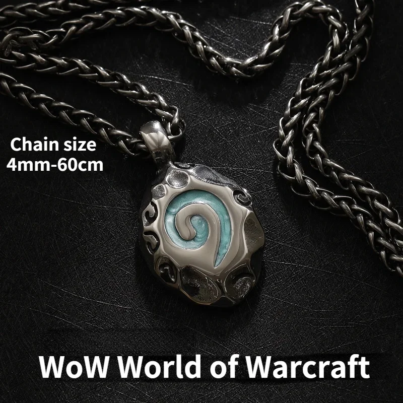 WoW-World-of-Warcraft-Hearthstone-Glass-Round-Pendant-Charm-Necklace ...