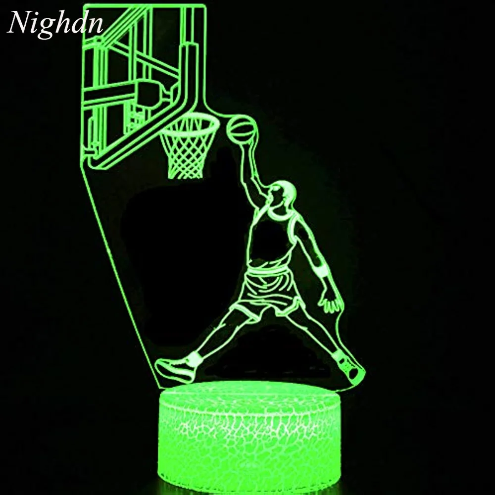 Lamps Bedside Table Basketball | Room Led Basketball Decoration - 3d ...