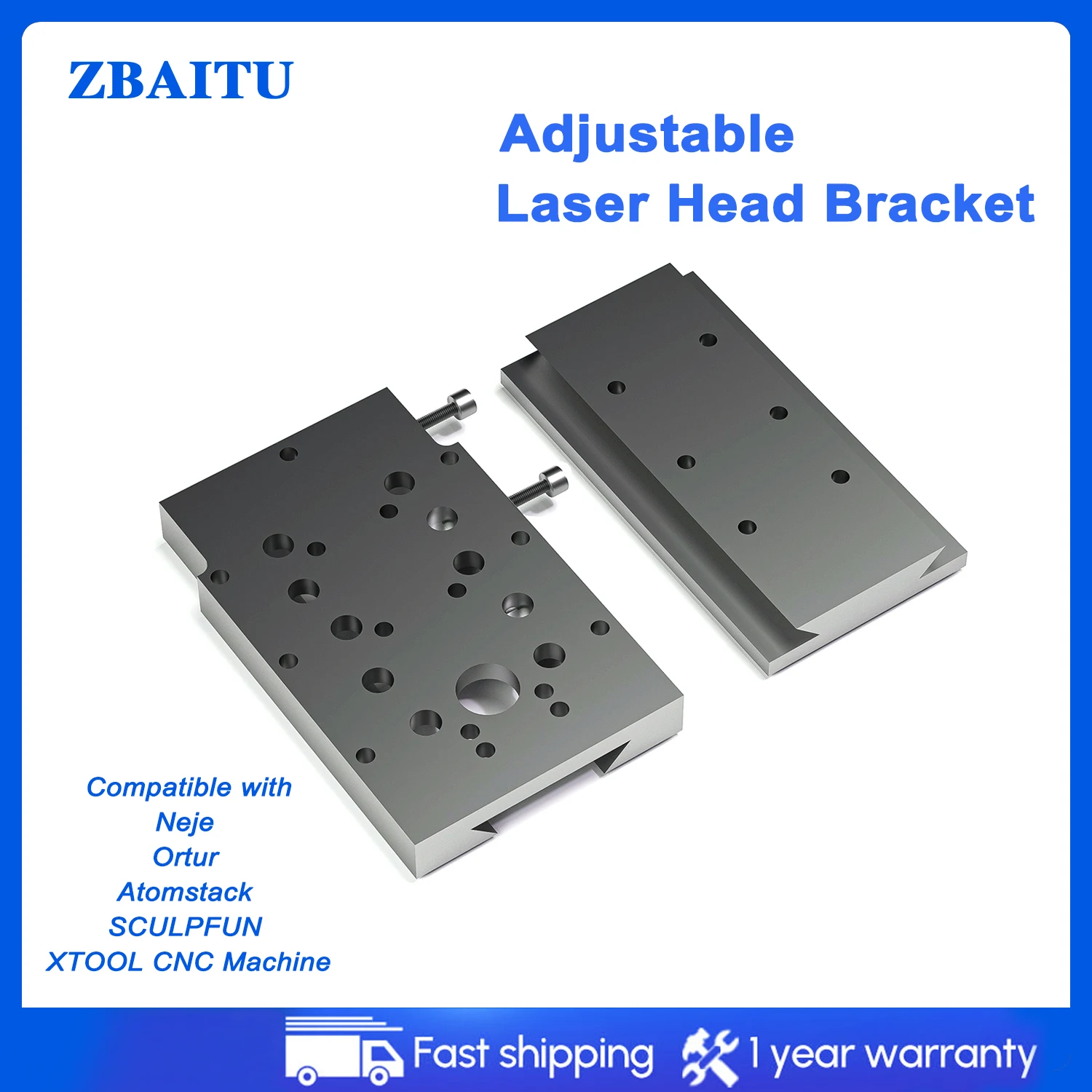 ZBAITU-Laser-Module-Head-Fixed-Mounting-Holder-Adjustable-Bracket-Base ...
