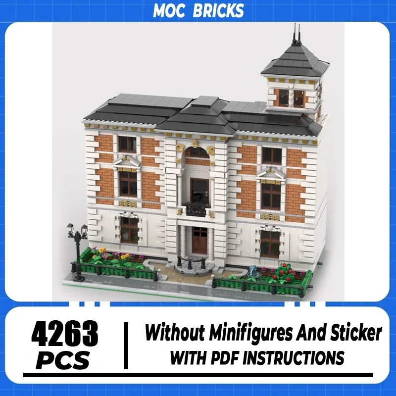 Moc-Building-Block-Urban-Mansion-Model-Technology-Brick-DIY-Assembly ...