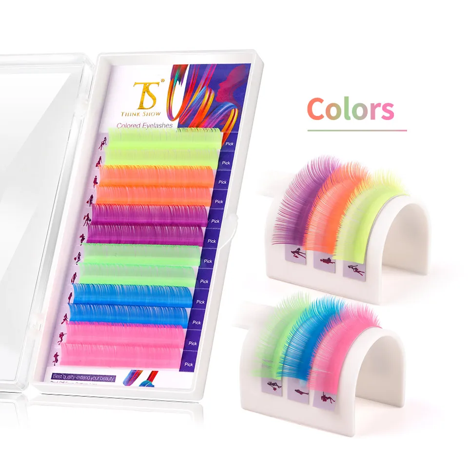 NEWCOME-Fluorescent-Mix-Color-Individual-Eyelash-Extension-UV-Neon-Lash ...