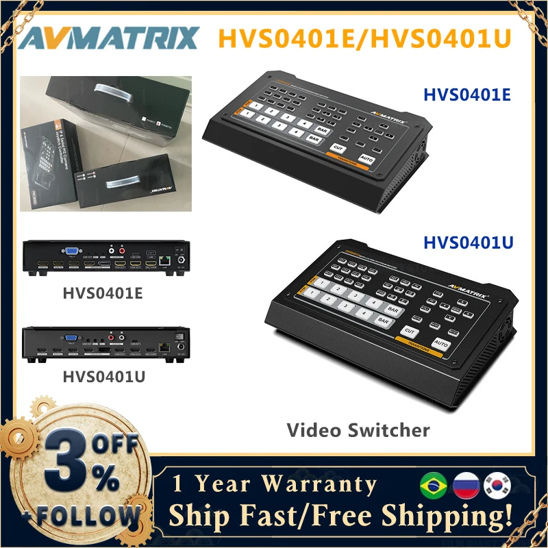 AVmatrix-HVS0401E-HVS0401U-2-channel-SDI-HDMI-compatible-video-switcher-mixer-4-channel-inputs-2 ...